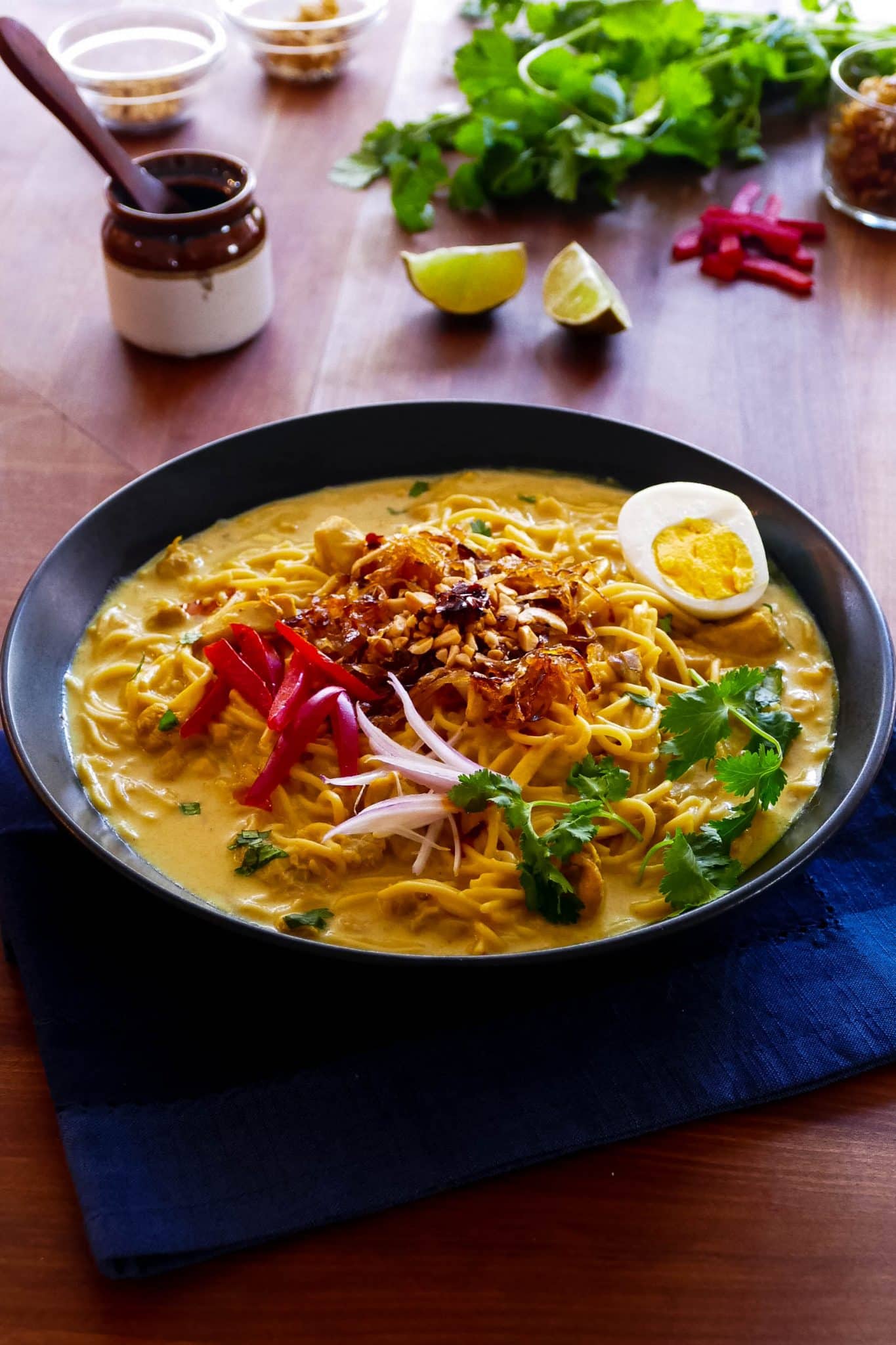 Khow Suey (Burmese Noodles) - Paint The Kitchen Red