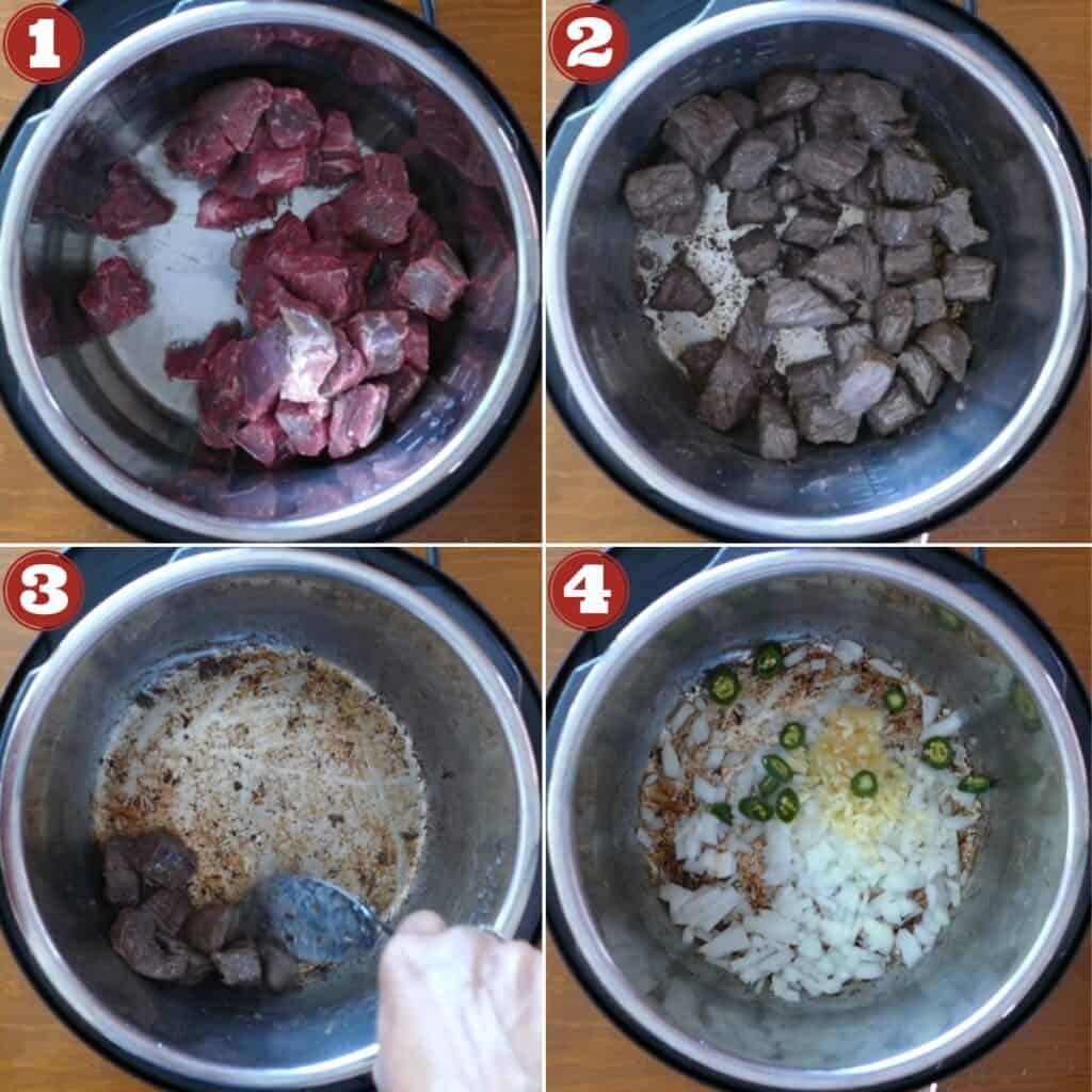 Easy Instant Pot Beef Curry with Coconut Milk - Paint The Kitchen Red