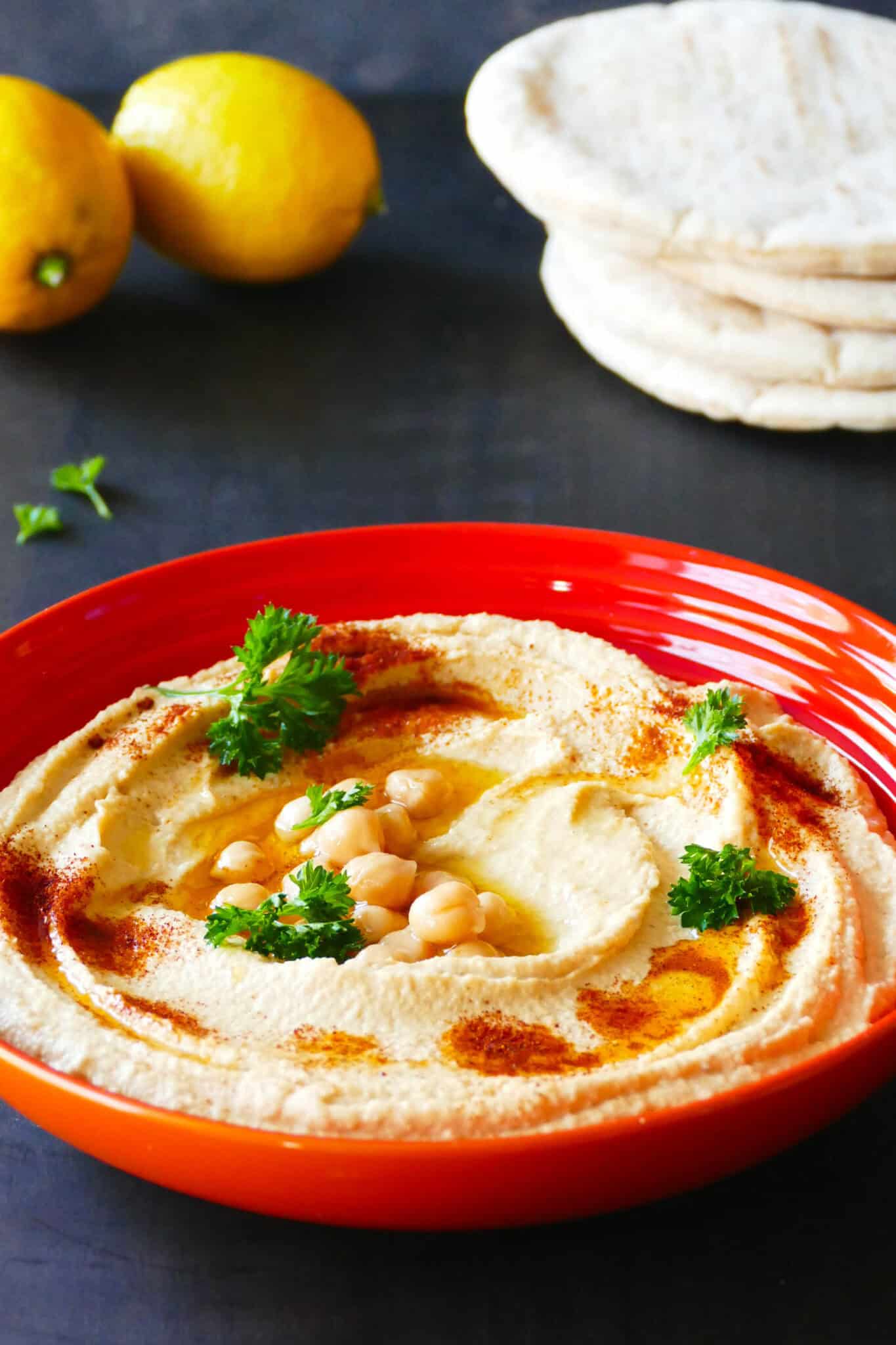 Lebanese Hummus Recipe - Paint The Kitchen Red
