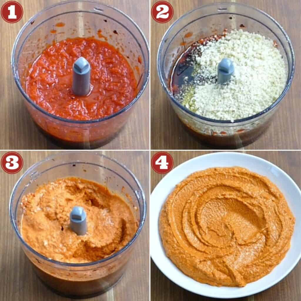 Muhammara Red Pepper Walnut Dip - Paint The Kitchen Red