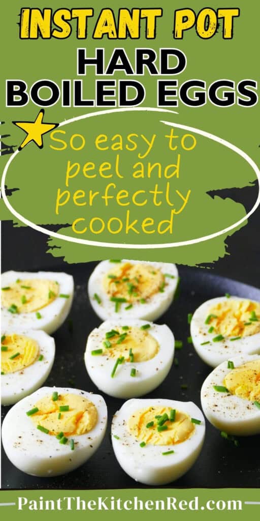 1 Minute Instant Pot Hard Boiled Eggs - Paint The Kitchen Red